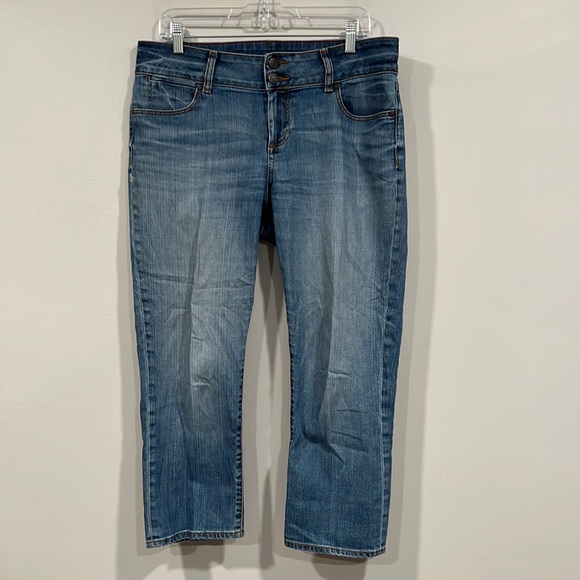 Talbots | Jeans | Talbots Signature Medium Blue Crop Jeans 2 | Poshmark
